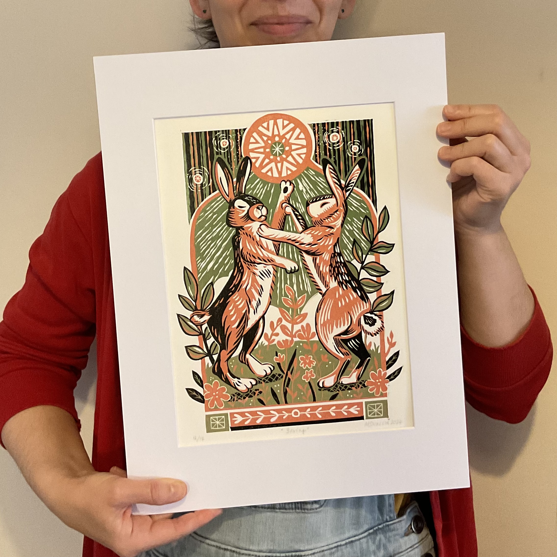 Folk Style Linocuts By MStraccia Art – Original handmade prints ...